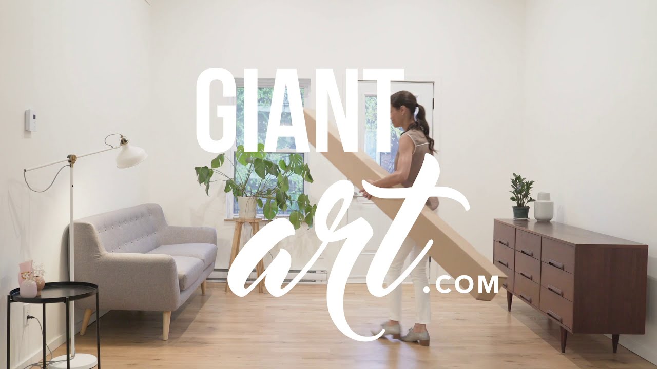 How to frame your Giant Art - YouTube