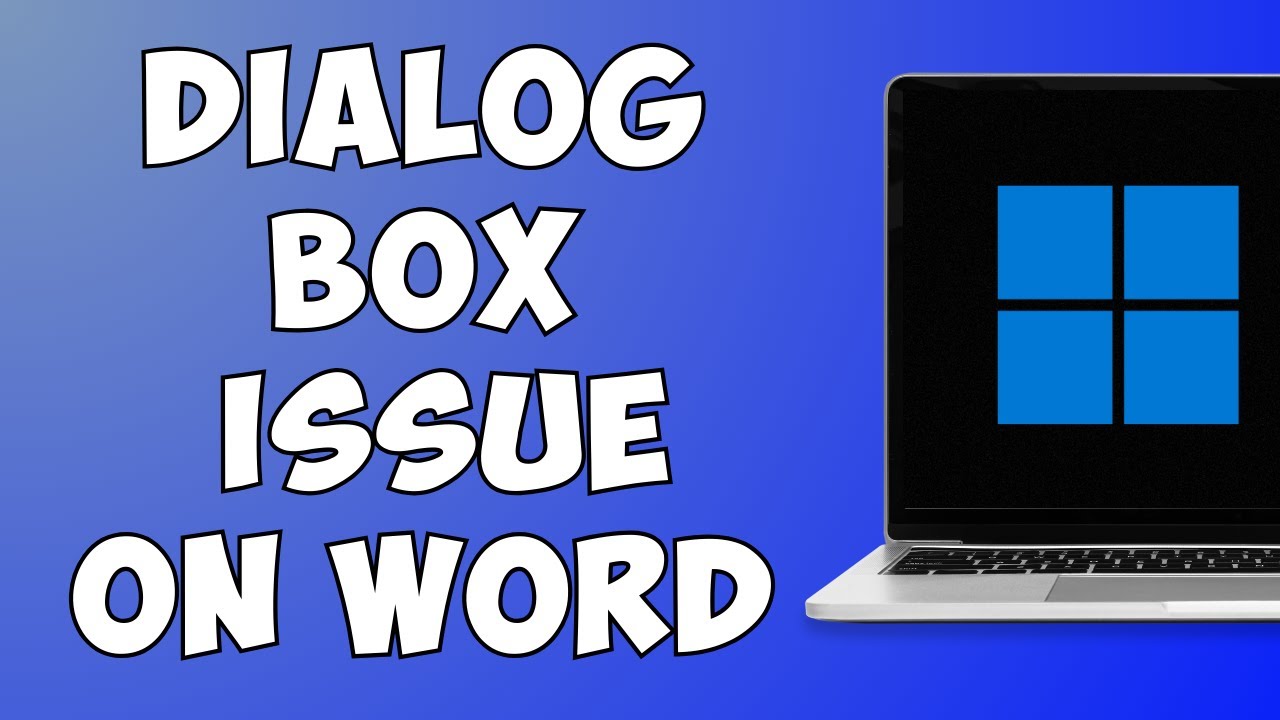 FIX Word Can t Do This Because The Dialog Box Is Open YouTube FIX Word Can t Do This Because The Dialog Box Is Open YouTube