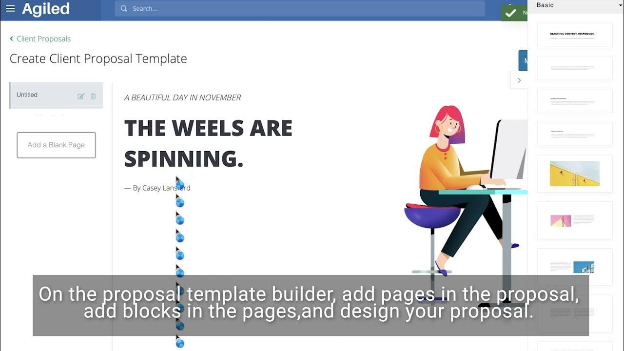 How To Create Proposal Template In Agiled - YouTube