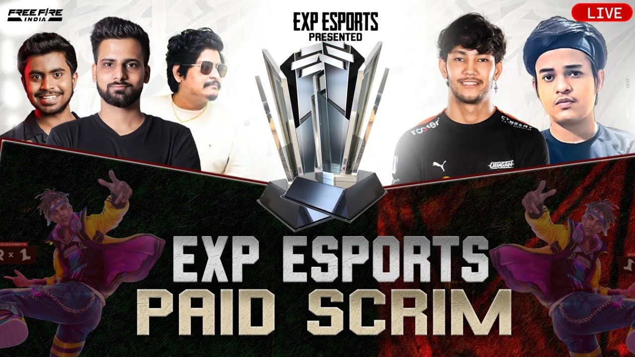 GRIND WITH EXP || PAID SCRIM LOBBY - YouTube