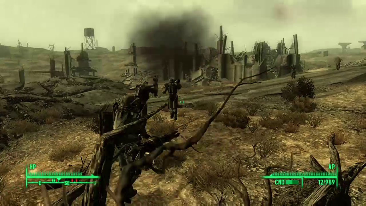 Fallout 3: Enclave patrol vs BoS Round 1 - YouTube