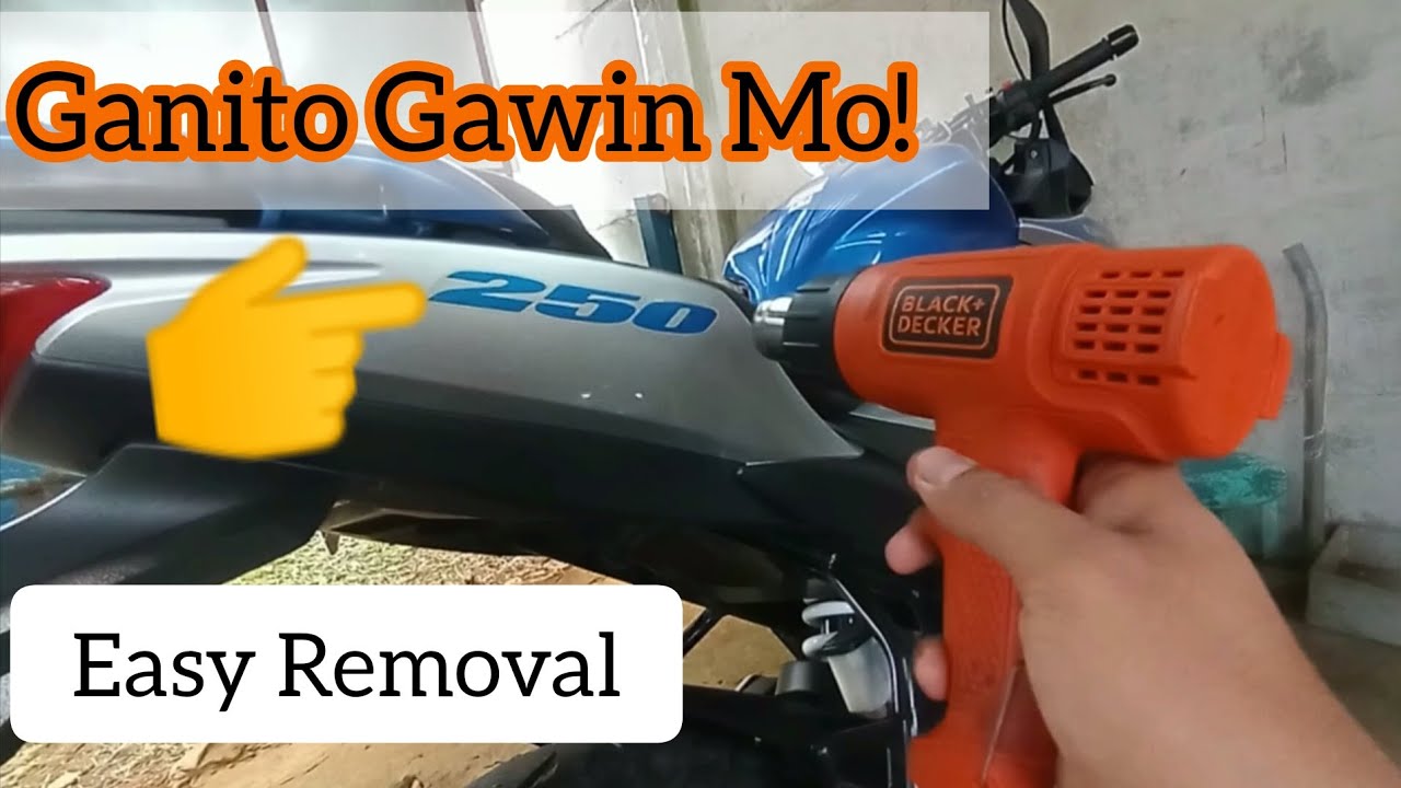 Paano tanggalin ng Maayus ang Sticker ng motor mo? | #motorcycle # ...