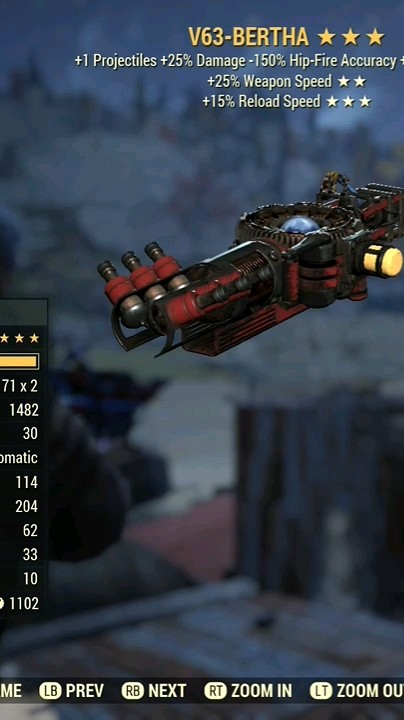 fallout 76 v63 BERTHA legendary Tesla - YouTube