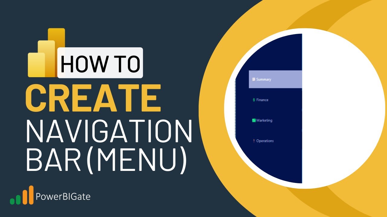 Create Page Navigation with Icons in Power BI | 100 Days of Power BI ...