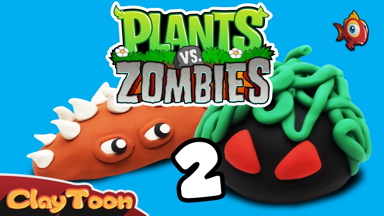Plants Vs Zombies characters 2, Polymer clay tutorial - YouTube