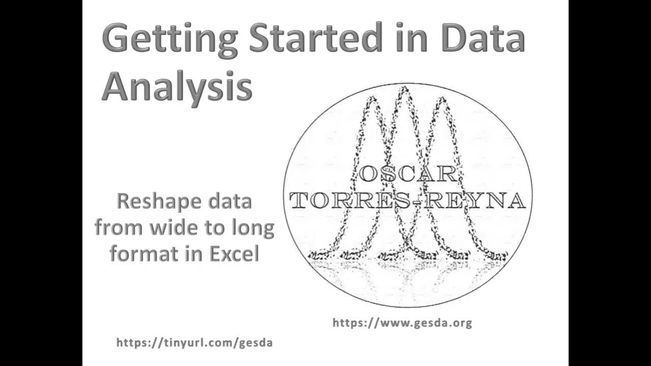 Getting Started in Data Analysis: Reshape wide to long in Excel - YouTube