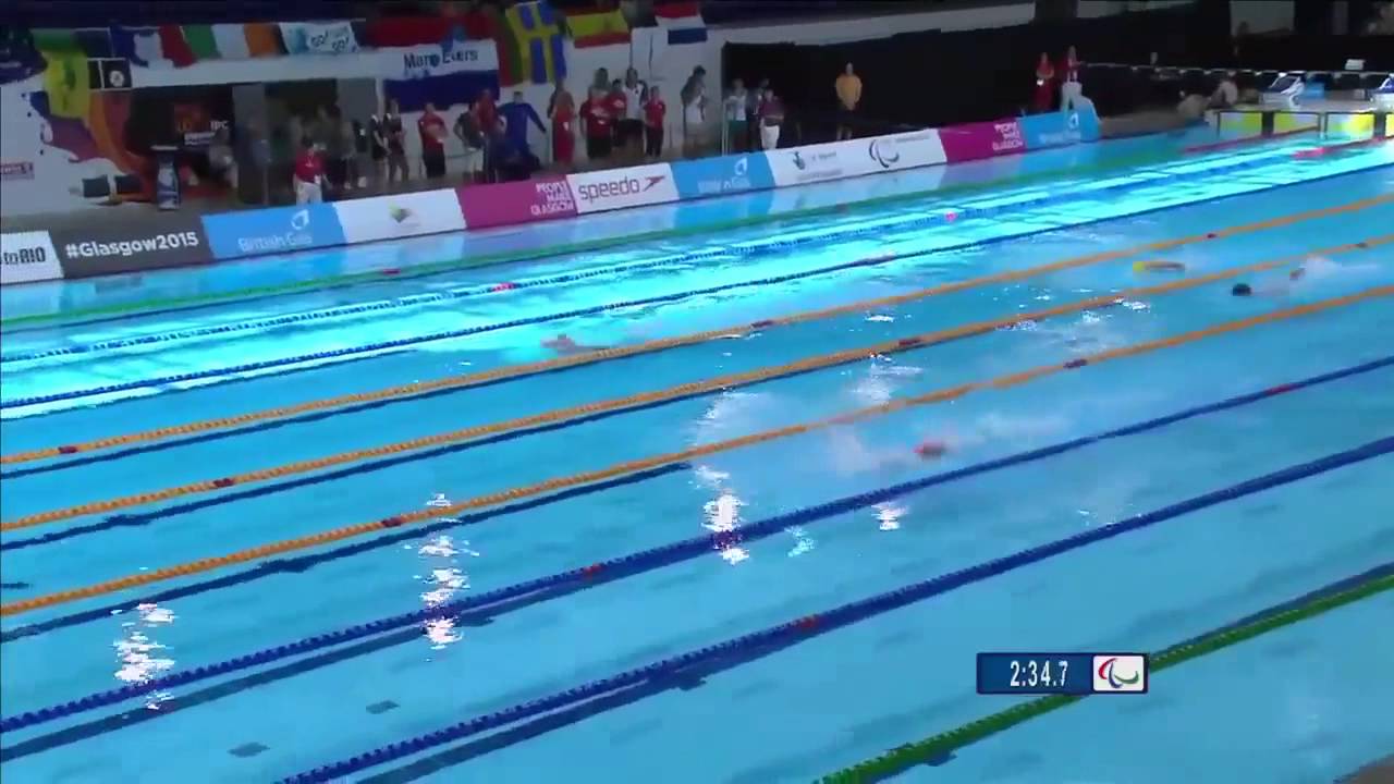 Tim Hodge - 2015 IPC Swimming World Champs - Men's Medley Relay 34 Pts ...