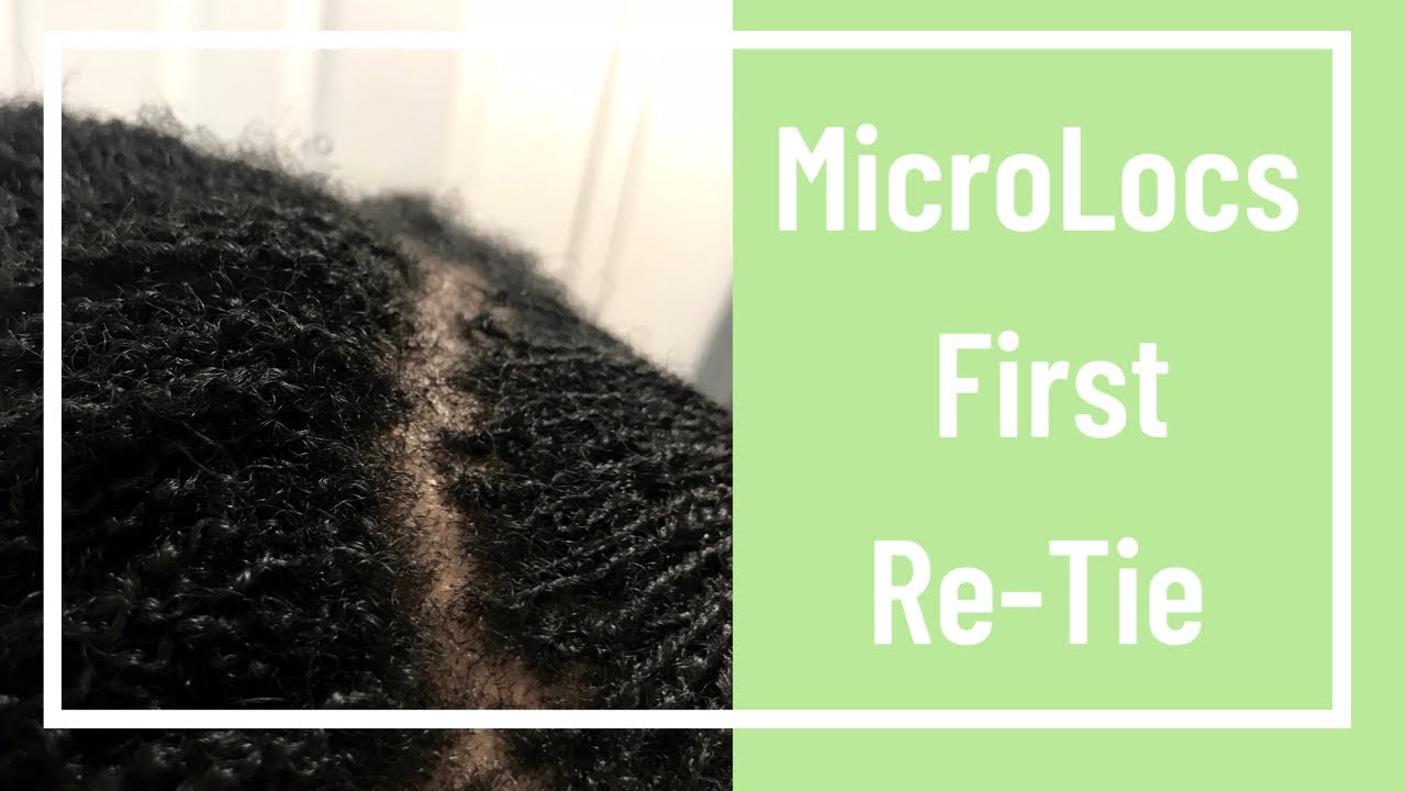 DIY Microlocs | First retie - YouTube