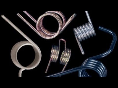 How Make A Torsion Spring In Hand - YouTube