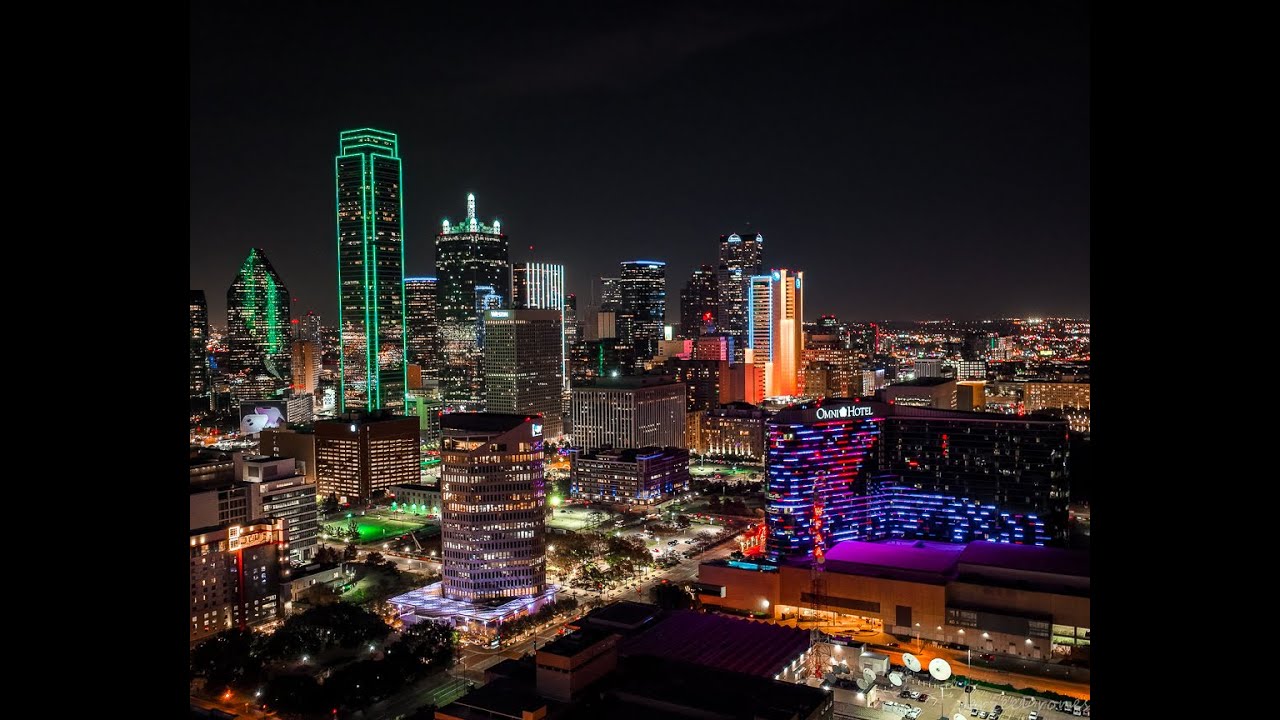 Downtown Dallas at Night - YouTube