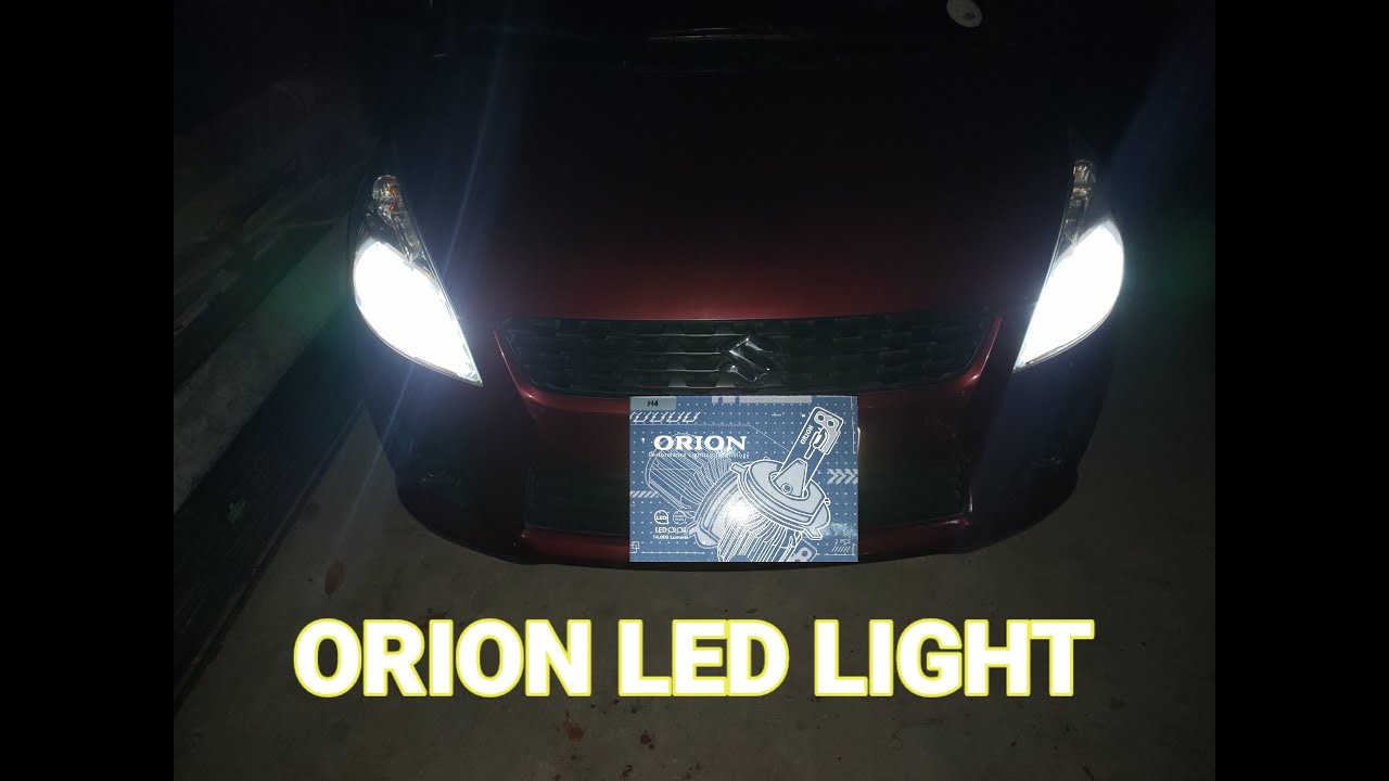 Unboxing, Installation & testing of Orion Sigma H4 Led bulb in Suzuki ...