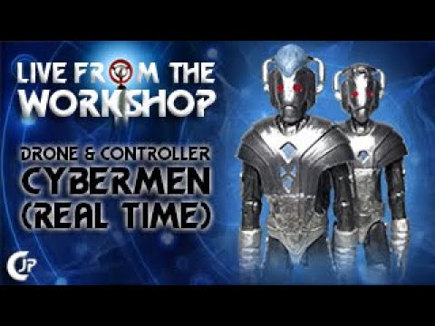 Live From The Workshop : Drone & Controller Cybermen (Real Time) - YouTube