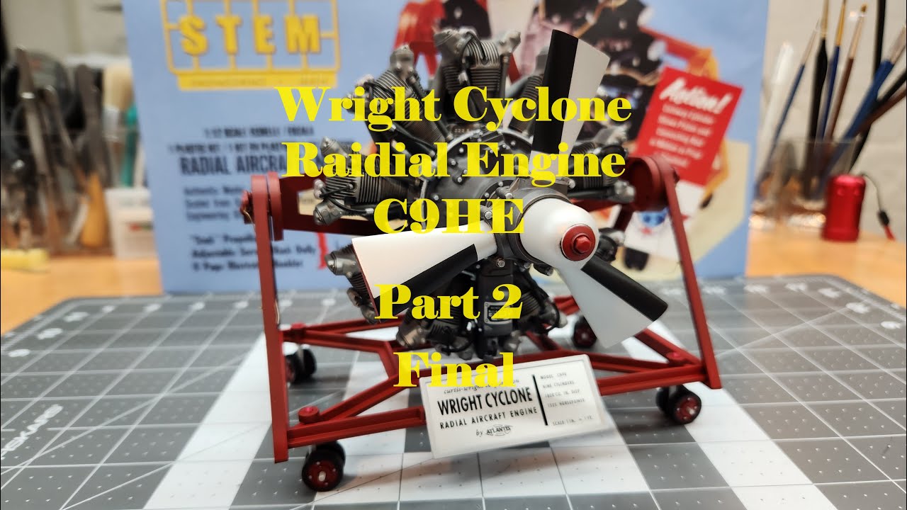 Wright Cyclone 9 Kit Build Part 2, Painting and Final Assembly - YouTube