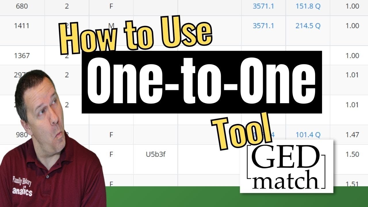 How to Use One-to-One Comparison GEDmatch TUTORIAL Genetic Genealogy ...