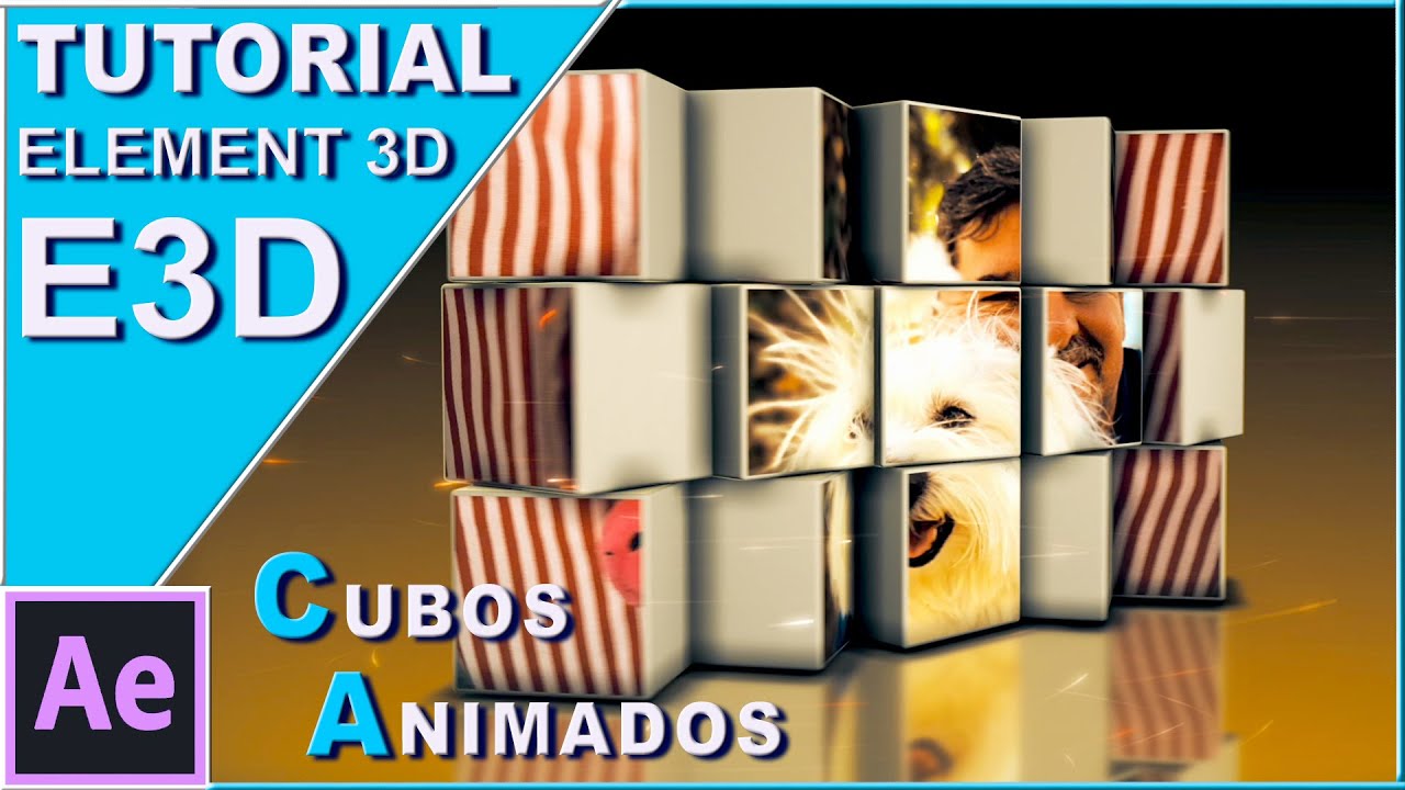 ANIMACIÓN CUBOS GIRAN con FOTOS TUTORIAL | ELEMENT 3D | AFTER EFFECTS ...