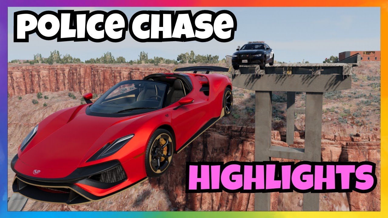 Police Chase Highlights (BeamNG.Drive) - YouTube