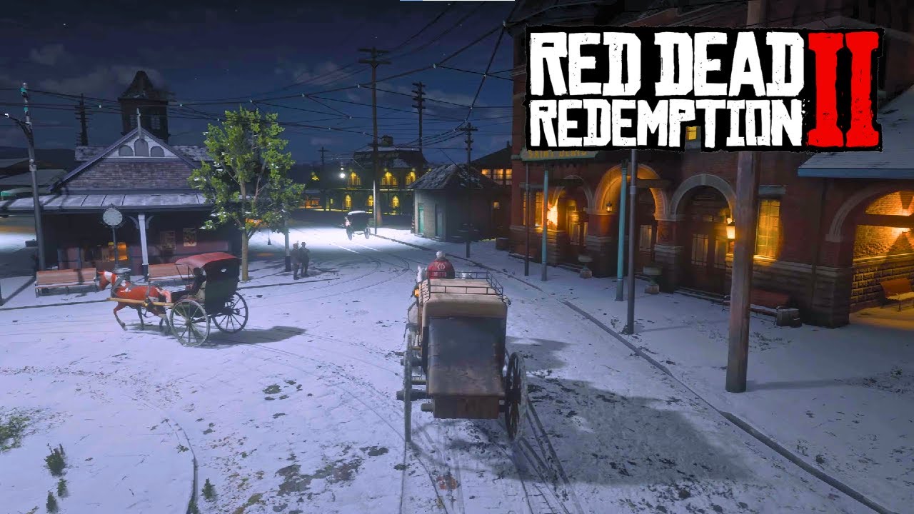 Relaxing Carriage Ride in the Snow | Red Dead Redemption 2 Online - YouTube