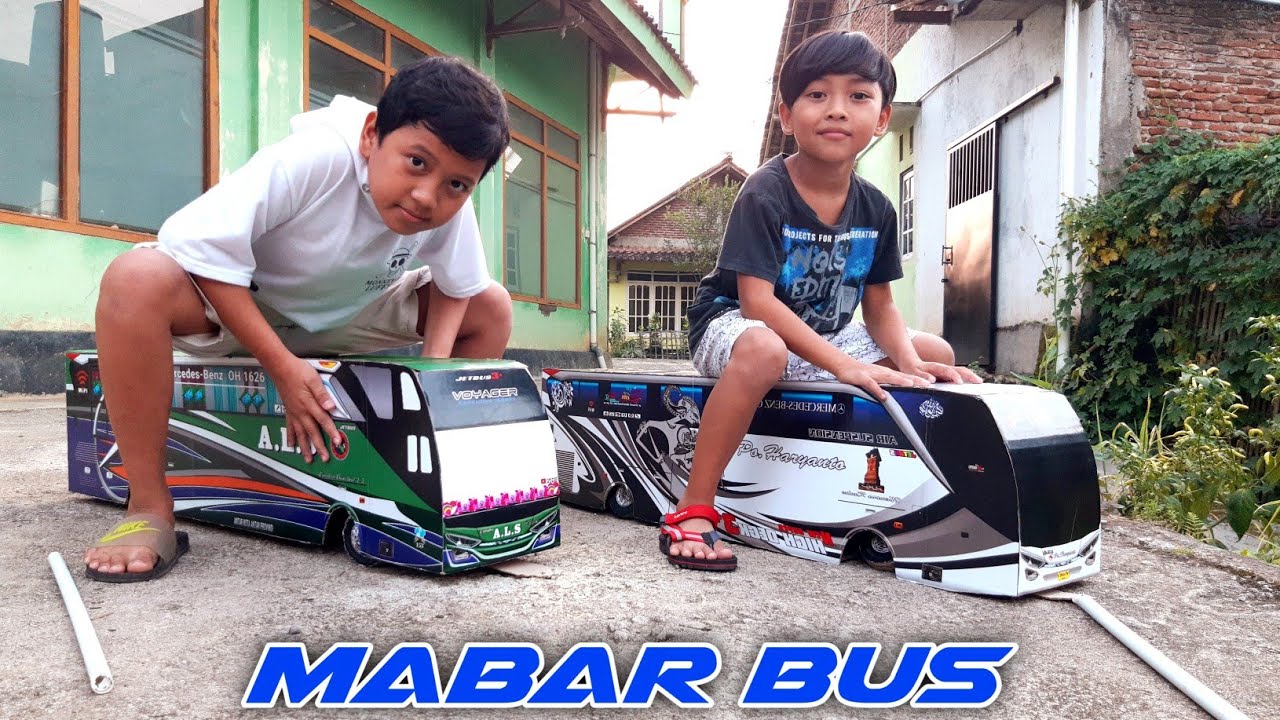 convoi miniatur bus oleng als dan p.o haryanto | bus besar ditdim - YouTube
