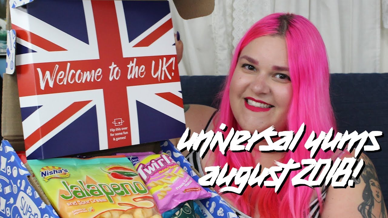 August 2018 Universal Yums Super Yum Box Unboxing And Review Treats