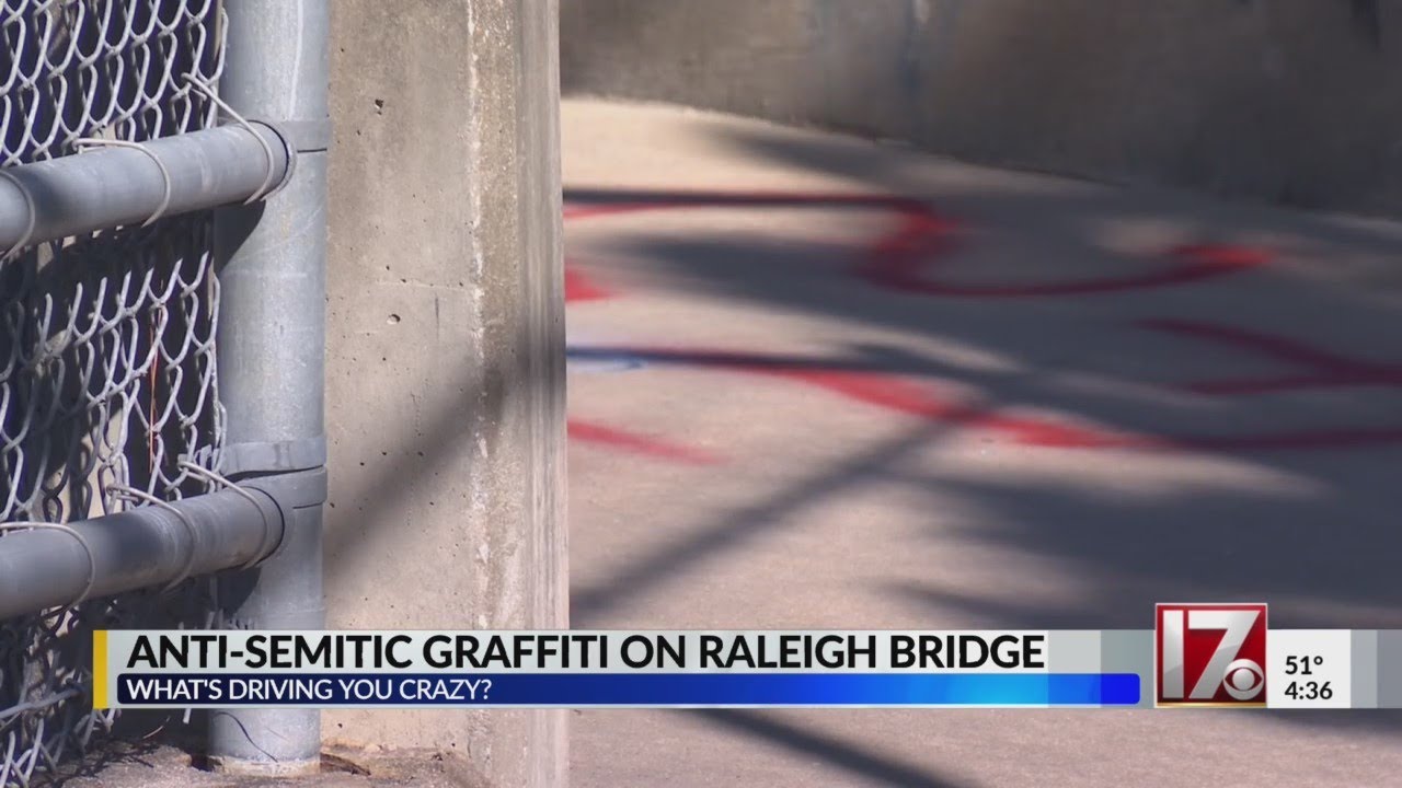 NCDOT cleans up after Raleigh rabbi spots swastika painted on I-540 ...