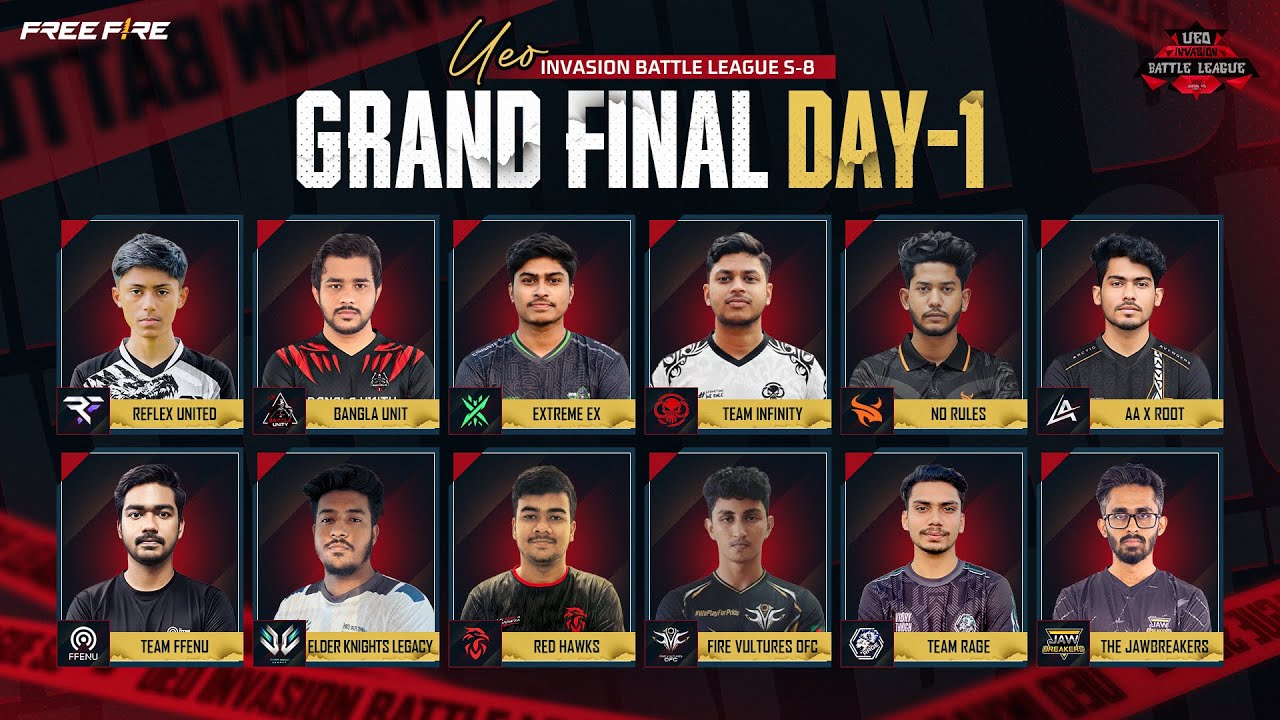 [🔴LIVE] GRAND FINAL DAY - 1 | UEO INVASION BATTLE LEAGUE SEASON 8 ft ...