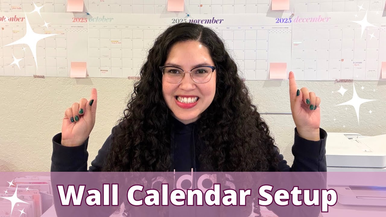 DIY Wall Calendar Setup And Kanban Board | Getting Organized For 2025 ...