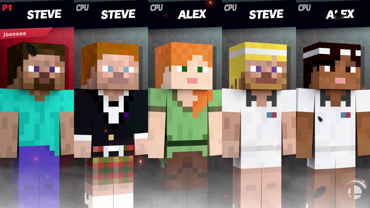 yuzu Early Access 1121 | Super Smash Bros. Ultimate (Minecraft Steve ...