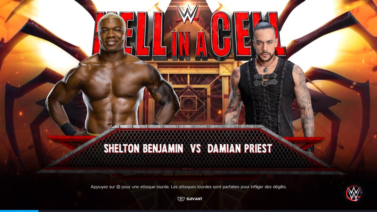 WWE2K23 Shelton Benjamin vs Damian Priest - YouTube