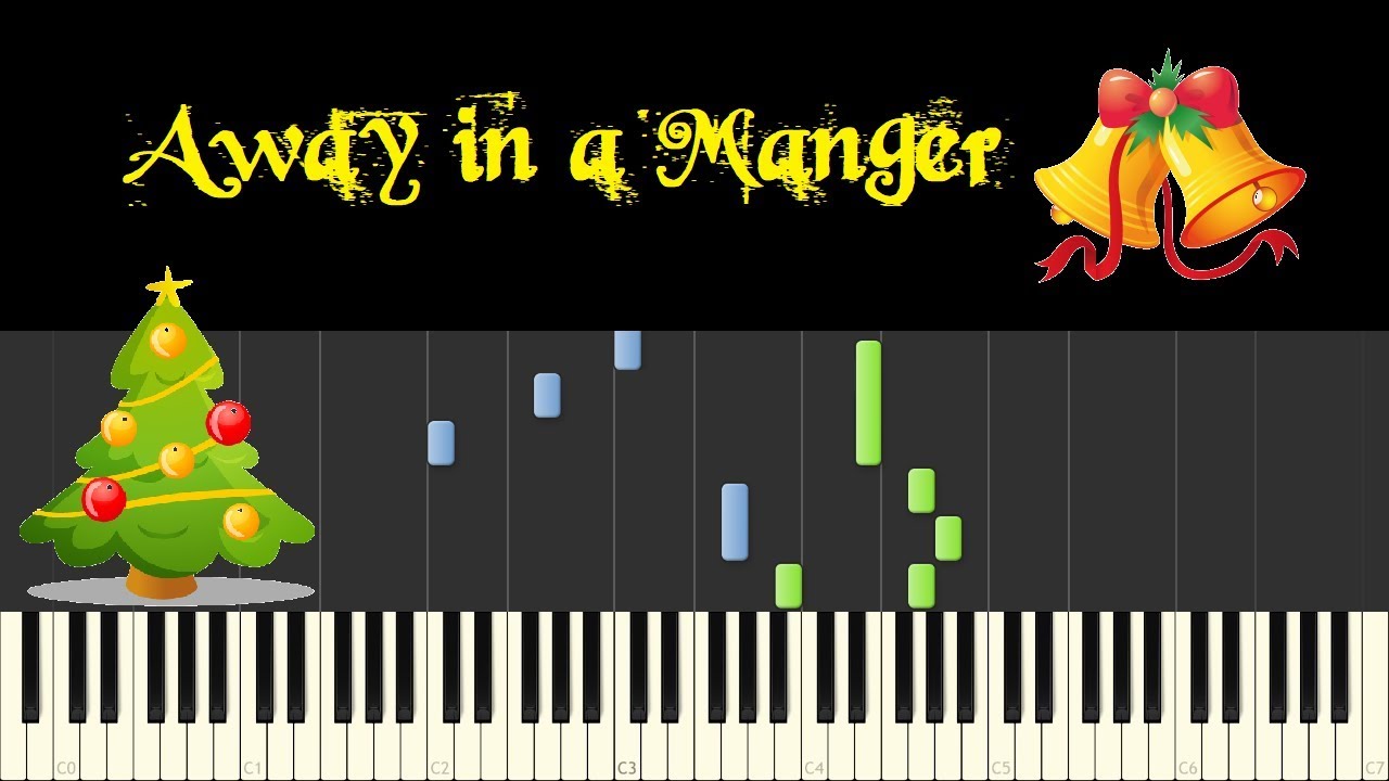 Easy Piano Tutorial: Away in a Manger - YouTube