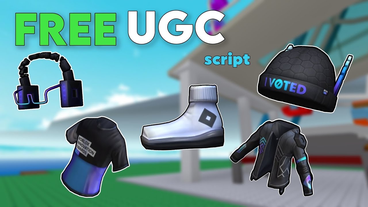 FREE UGC ITEM SCRIPT | GET ALL ITEMS FOR FREE | HYDROGEN AND FLUXUS ...