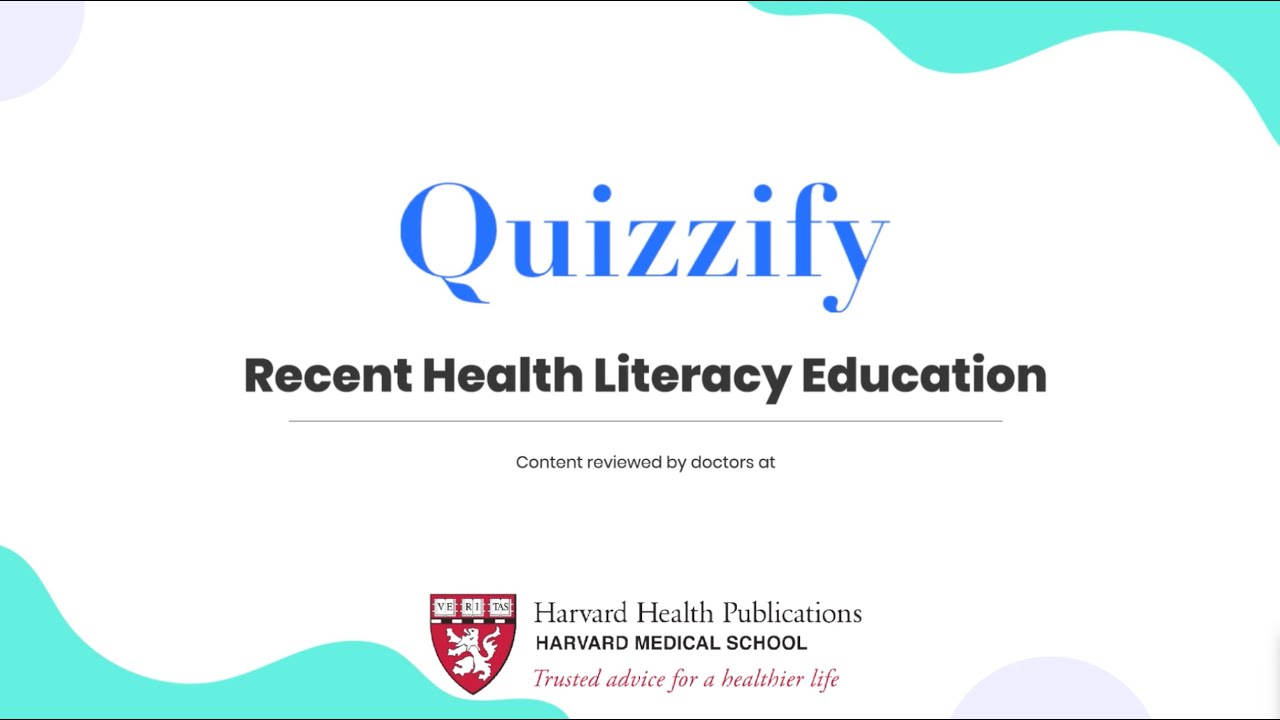 Recent Health Literacy Education | Quizzify - YouTube