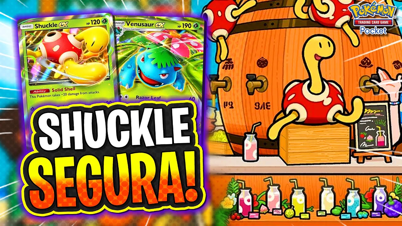 🧃SHUCKLE EX SEGURA O GAME!! - Pokémon TCGP Gameplay78# - YouTube