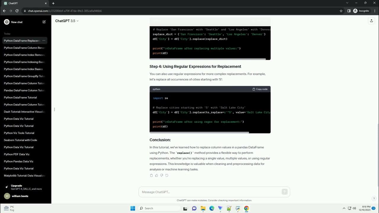 python dataframe replace column values - YouTube