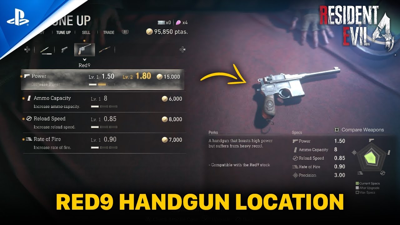 Resident Evil 4 Remake: The Red9 Handgun Location - Where To Get The ...