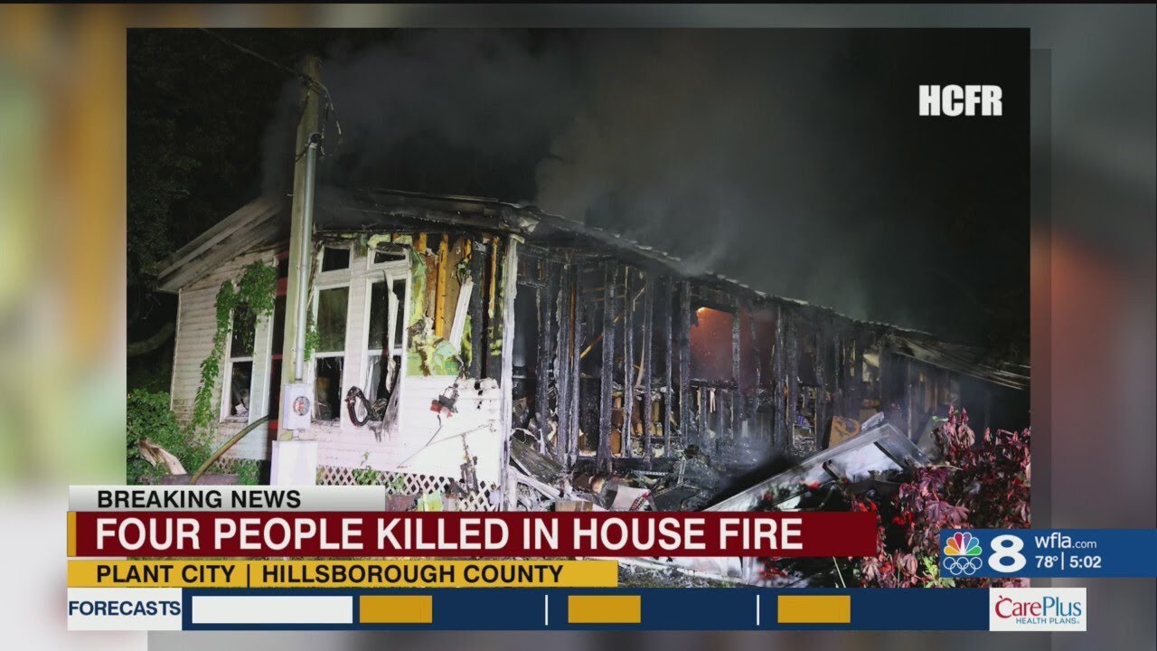4 people killed in Plant City house fire - YouTube