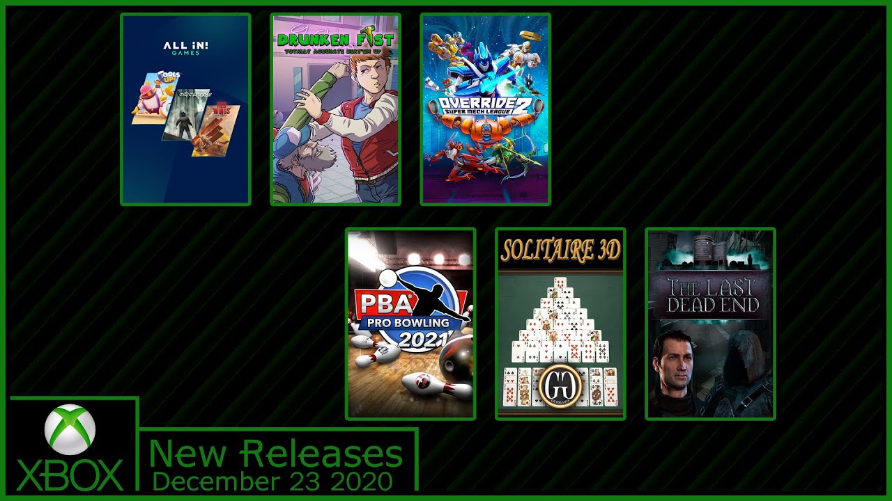 Xbox New Releases for Wednesday December 23rd 2020 - YouTube