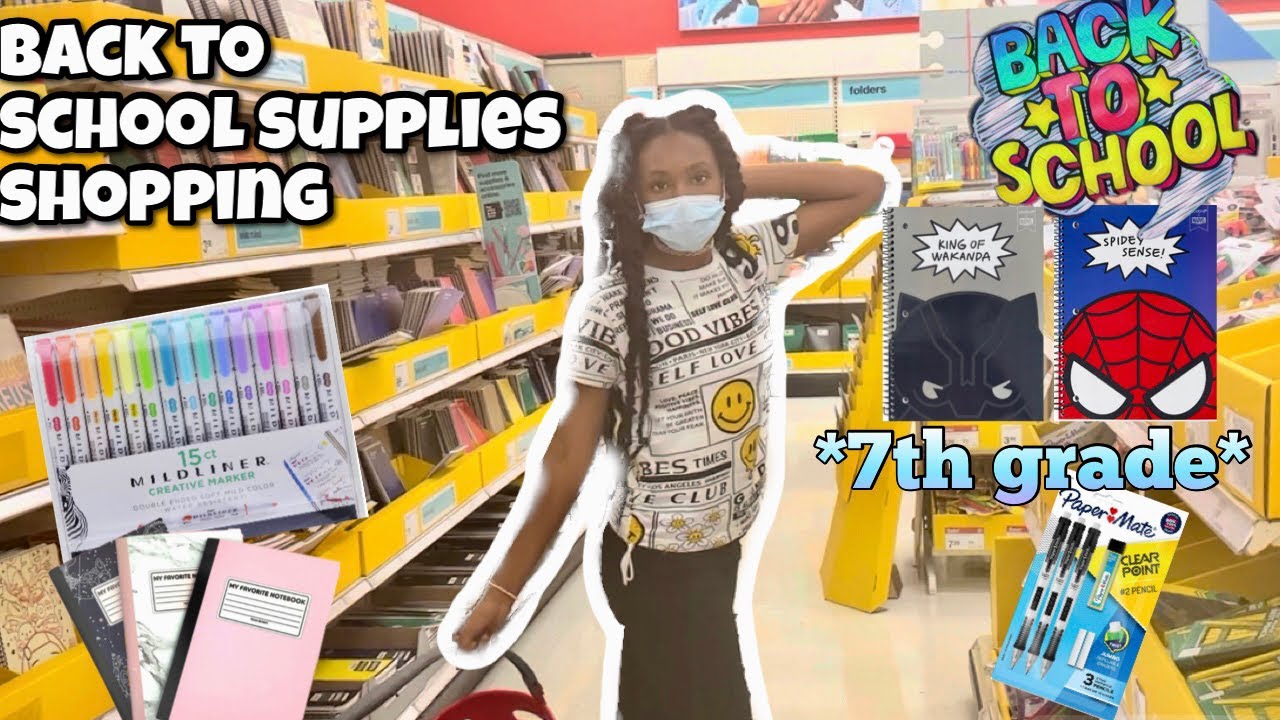 Back To School Supplies Shopping 2022! Part 1 *Middle school edition ...