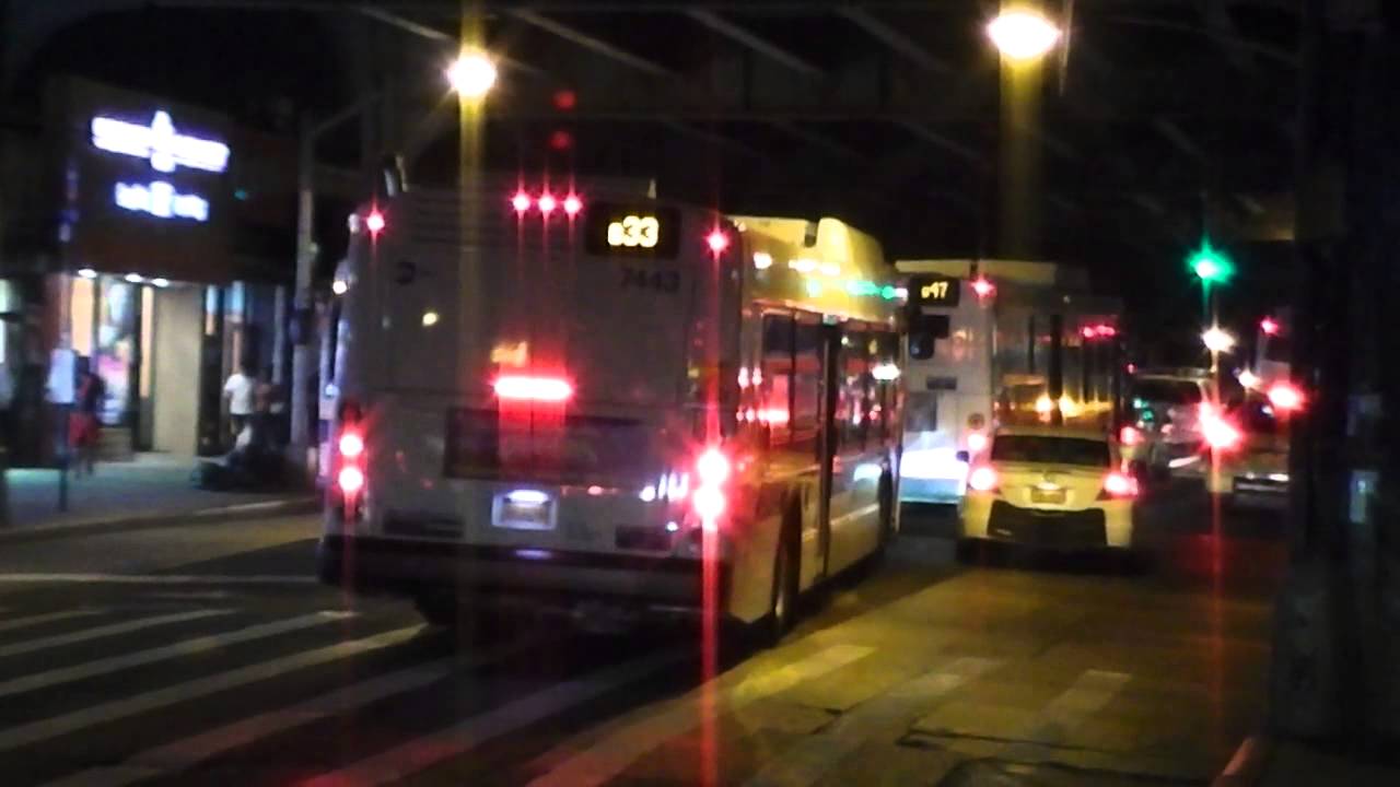 720p⁶⁰ MTA Bus: New Flyer XD40 Xcelsior 7443 Q33 Bus @ Jacskon Heights ...