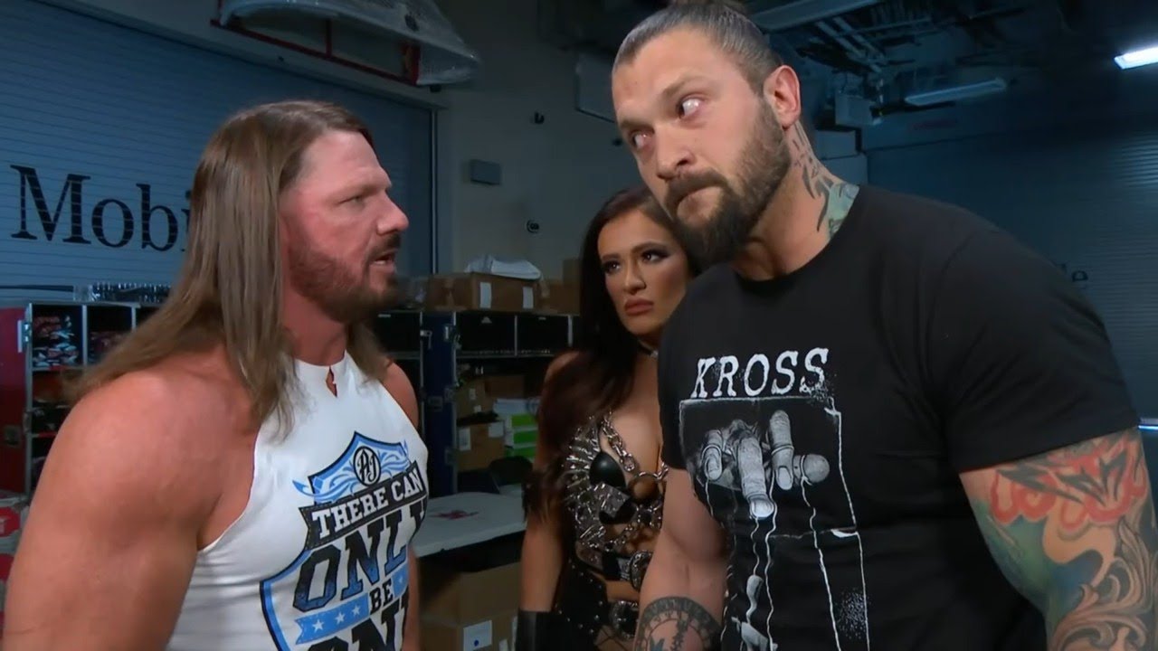 AJ Styles reluctant to turn heel against Karrion Kross sadistic cunning mind games - YouTube