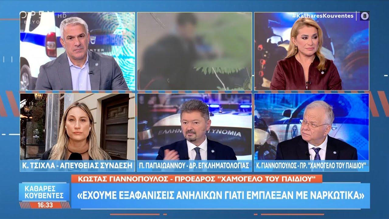 Κ.Γιαννόπουλος: «Έχουμε εξαφανίσεις ανηλίκων γιατι έμπλεξαν με ...