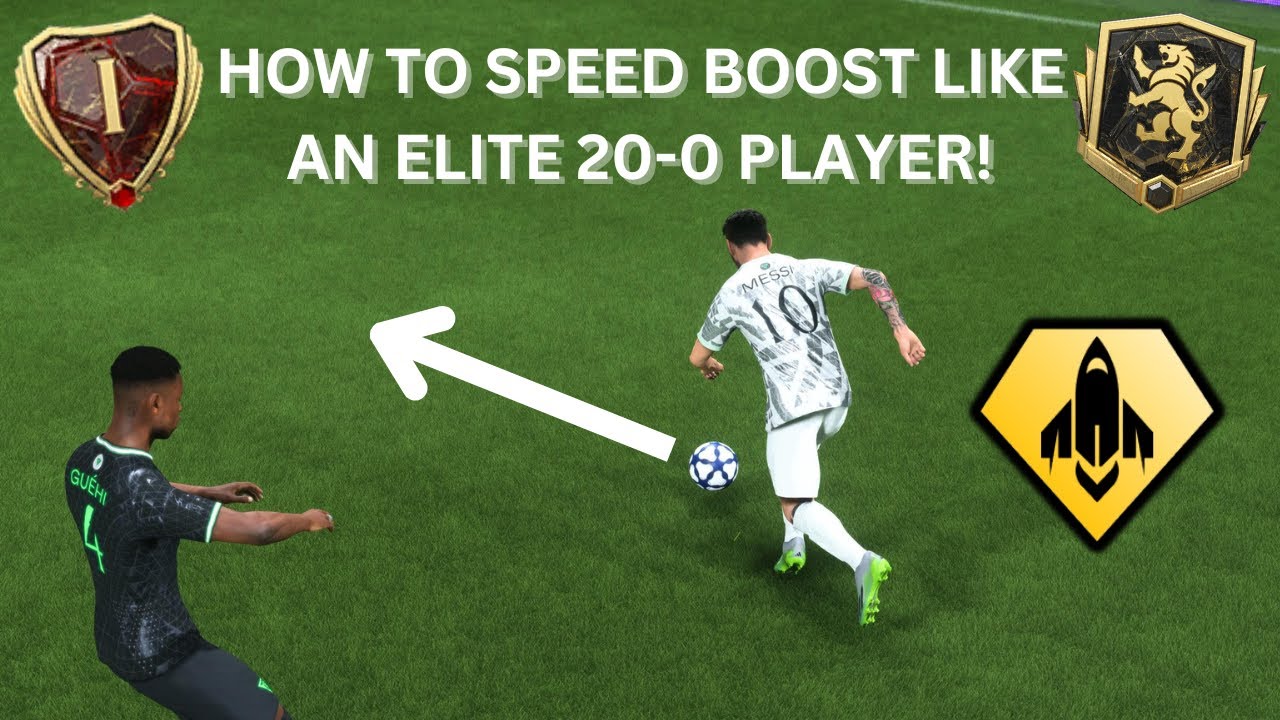 HOW TO SPEED BOOST LIKE AN ELITE 20-0 PLAYER! FC24 L1 SPEED BOOST ...