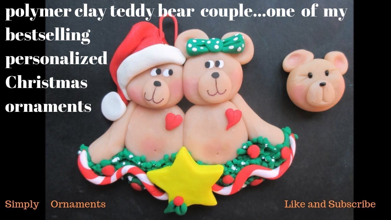 Polymer Clay Teddy Bear Couple - YouTube