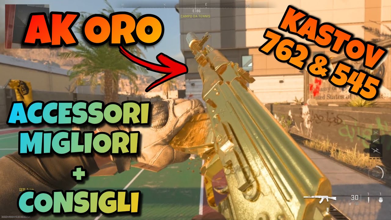 AK ORO! (Kastov 762 & 545) Accessori e consigli! (Gameplay CoD MW2 ...