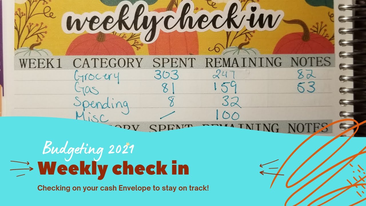 Weekly Check-in|| September Budget|| Budgeting our Money|| - YouTube