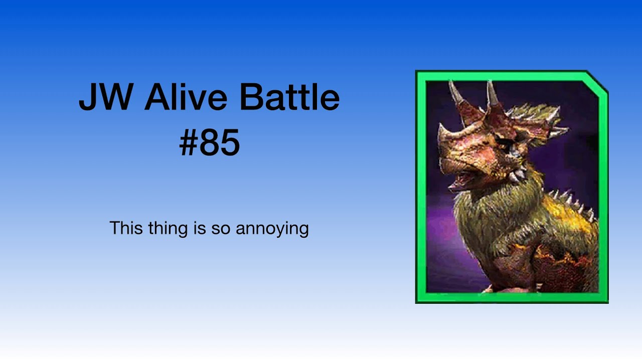 JW Alive Battle #85 - YouTube