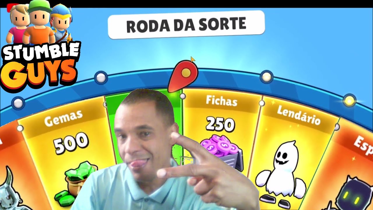 A SORTE TAVA DO MEU LADO!!STUMBLE GUYS RODA DA SORTE - YouTube
