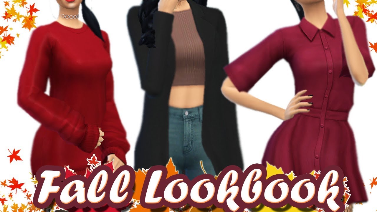 FALL LOOKBOOK | THE SIMS 4 - YouTube