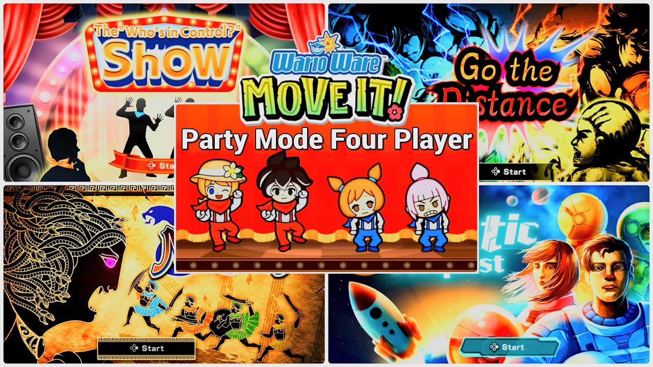 Warioware Move it! - Party Mode All Microgame & Four Player + Extra ...