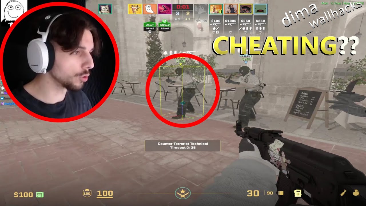 Dima_Wallhacks Using Cheats On Stream?? - YouTube
