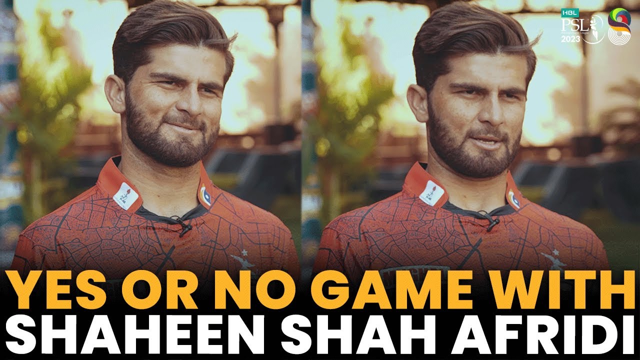 Yes OR No Game With Shaheen Shah Afridi | Lahore Qalandars vs Karachi ...